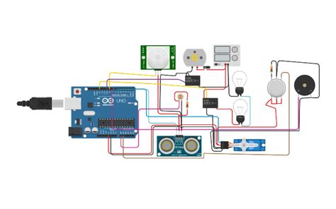 Circuit Design Smart Home System Tinkercad