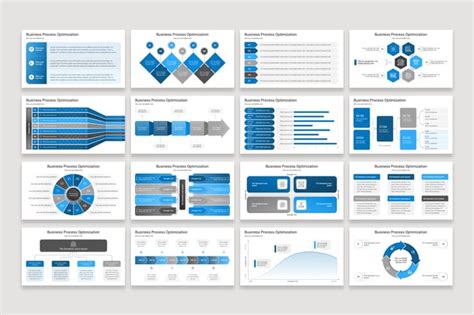 business process optimization powerpoint template incl efficiency