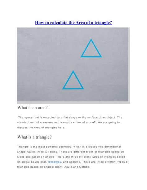 Area Of Triangle Triangle Area Activity Teaching Resources