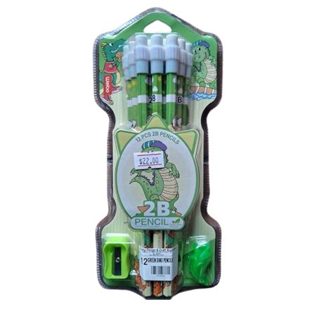 Green Dinosaur Pencils 12ct Party Things And Craft Supplies