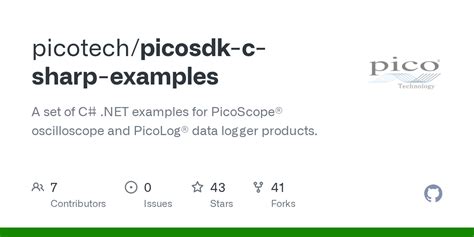 Github Picotechpicosdk C Sharp Examples A Set Of C Net Examples For Picoscope
