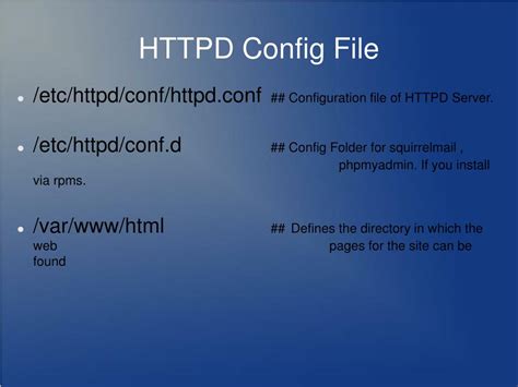 PPT INSTALLATION CONFIGURATION Of HTTPD APACHE Web Server PowerPoint Presentation ID