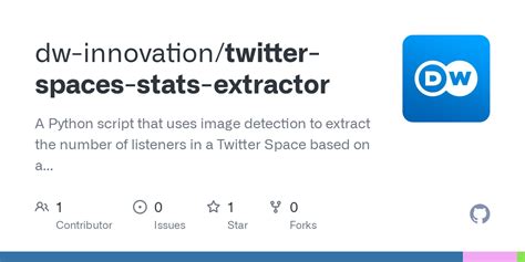 Github Dw Innovationtwitter Spaces Stats Extractor A Python Script That Uses Image Detection