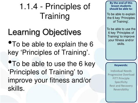 Ppt 114 Principles Of Training Powerpoint Presentation Free Download Id5616909