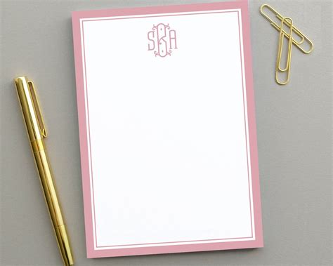 Personalized Notepad For Women Monogrammed Notepad Customized Notepad Personalized Gifts