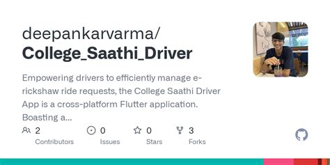 GitHub Deepankarvarma College Saathi Driver Empowering Drivers To Efficiently Manage E