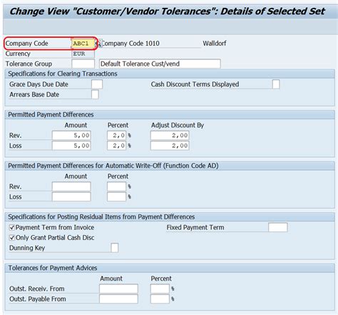 Define Tolerances For Customers And Suppliers In Sap S4 Hana Sap Hana