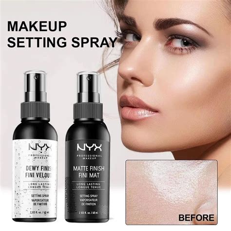 Nyx Makeup Fixer Setting Spray Lasting Setting Moisturizing Matte Control Spray Finish Oil 60ml