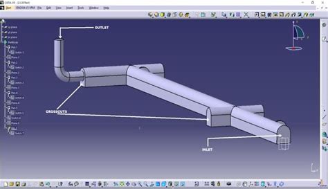 Mine Gallery Model Developed In Catia V5 R20 Download Scientific Diagram