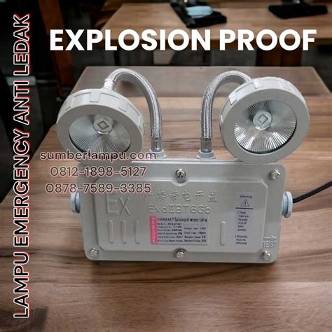 Lampu Emergency Explosion Proof 2x5w Sinar Cahaya
