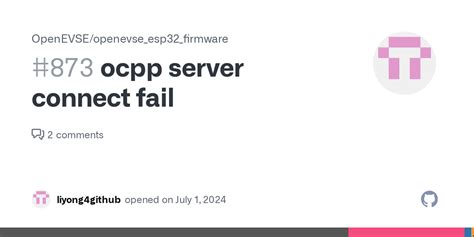Ocpp Server Connect Fail · Issue 873 · Openevseopenevseesp32