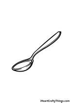Spoon Drawing How To Draw A Spoon Step By Step