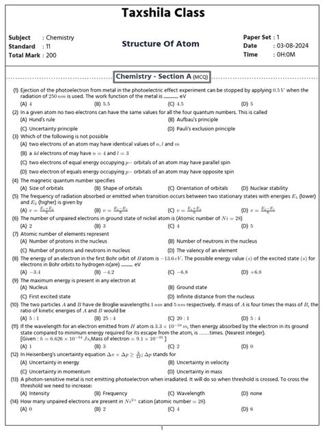 Structure Of Atom 1722693392 Pdf Atomic Orbital Electron