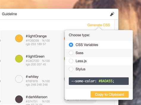 generating css with zeplin by pelin kenez on dribbble