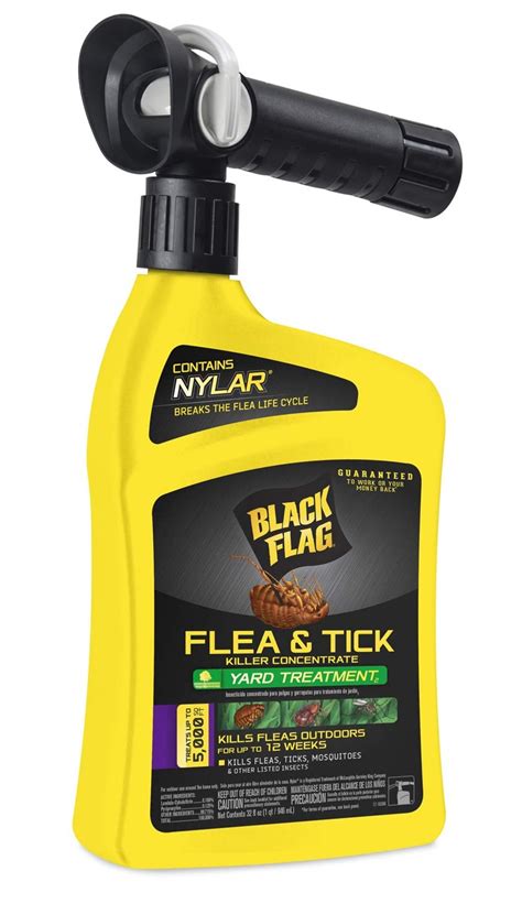 32 oz black flag flea and tick killer concentrate ready to spray yard
