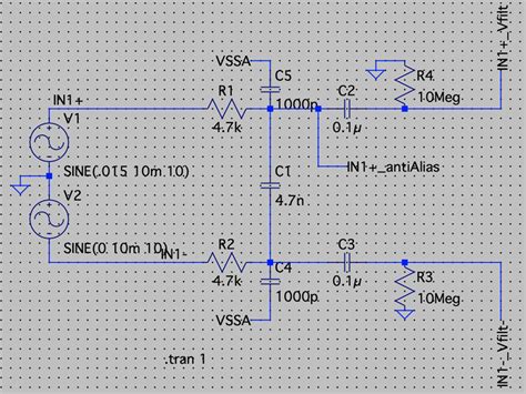 ADS1294 Space Constrained PCB Antialiasing Filter For Low Frequency Input Data Converters