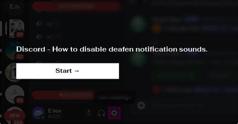 Discord How To Disable Deafen Notification Sounds
