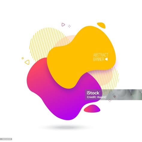 추상적인 현대 그래픽 요소 역동적 인 다채로운 형태와 라인 흐르는 액체 모양 그라데이션 추상 배너 로고 전단지 또는 프레젠테이션 디자인을 위한 템플릿입니다 벡터 로고에 대한