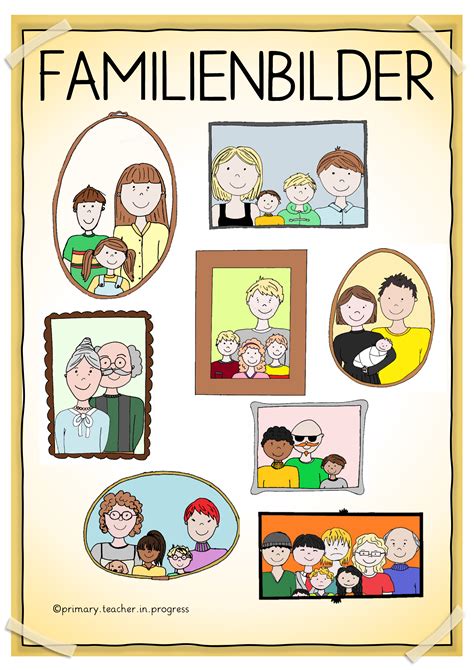 Diese Bilder Zeigen Verschiedene Familienformen Mit Diesen Karten