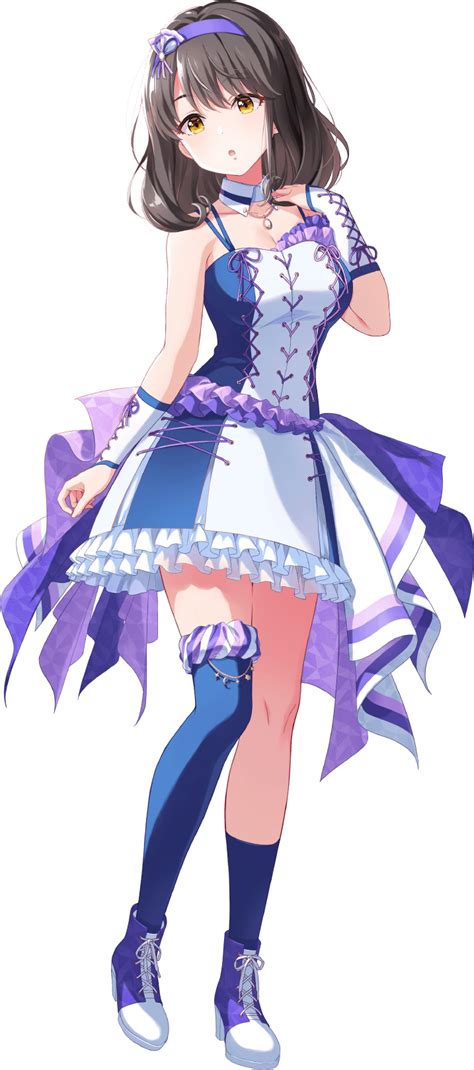 Saeki Haruko Idoly Pride Idoly Pride Highres Official Art 1girl Ankle Boots Boots Grey