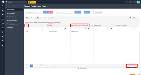Create An Active Users Report Tovuti Help Center