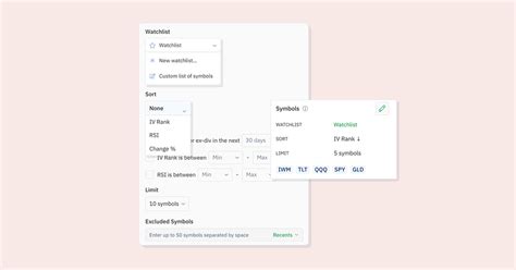 Bot Symbols Custom Shareable Watchlists