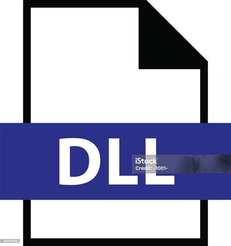 File Name Extension Dll Type Stock Illustration Download Image Now