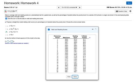 Solved Homework Homework 4 Save Score 0 93 Of 1 Pt 16 Of