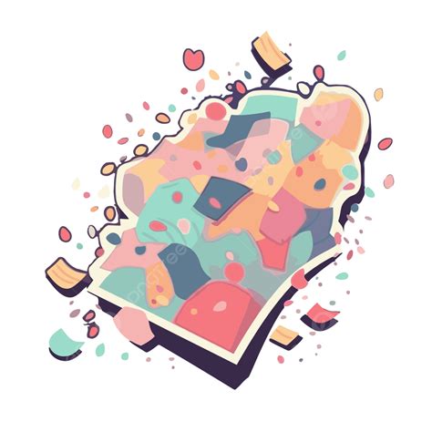 만화 색종이 스타일 평면 그림 클립 아트 벡터 색종이 조각 상표 만화 Png 일러스트 및 벡터 에 대한 무료 다운로드