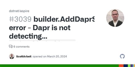 builder adddaprstatestore error dapr is not detecting