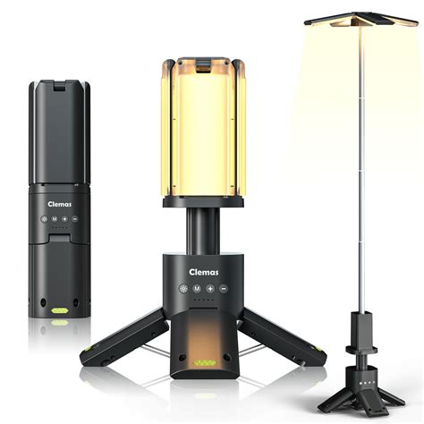Clemas Telescopic Camping Lights Rechargeable 14000 Mah Led Multifunction Magnetic Lanterns Job
