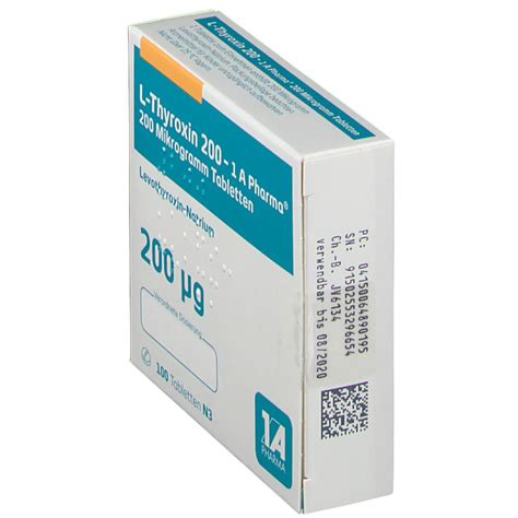 L Thyroxin 200 1A Pharma® 100 St mit dem E-Rezept kaufen - Shop Apotheke