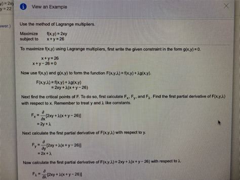 solved use the method of lagrange multipliers maximize