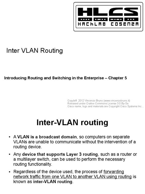 Inter Vlan Routing Pdf Network Switch Ip Address