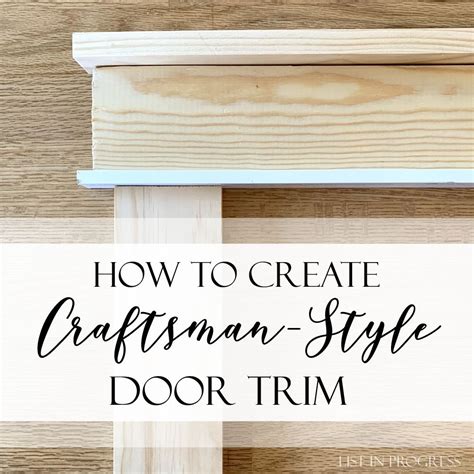 Diy Craftsman Style Door Trim Door Window Moulding
