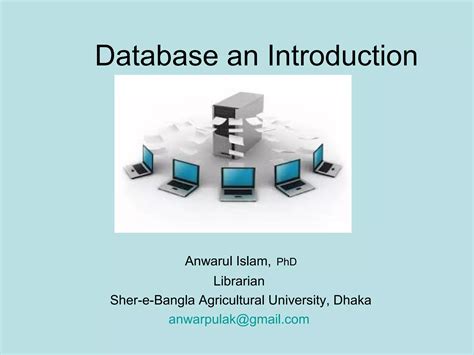 Database An Introduction Ppt