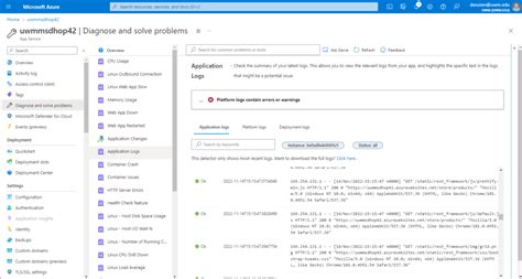 Troubleshooting Your Appservice Deployment Uw Milwaukee Cloud Computing
