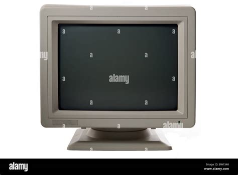 Computer Monitor Isolated Stock Photo Alamy