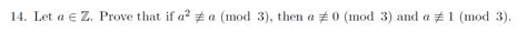 solved 18 let n e z prove that 3 2n2 1 if and only if