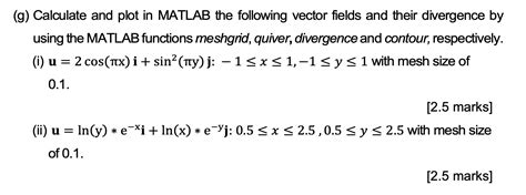 solved g calculate and plot in matlab the following vector