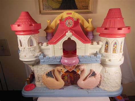 Vintage Fisher Price Precious Places Swan Castle Building Only Etsy Uk