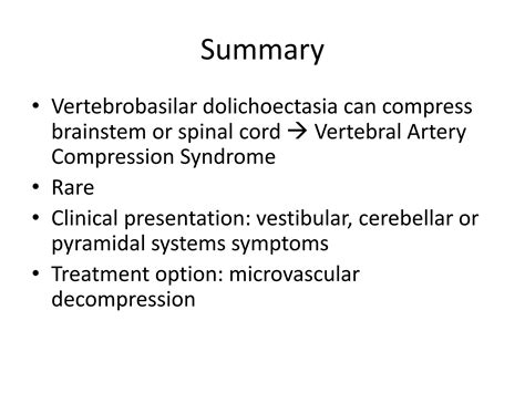 Vertebral Artery Compression Syndromepptx