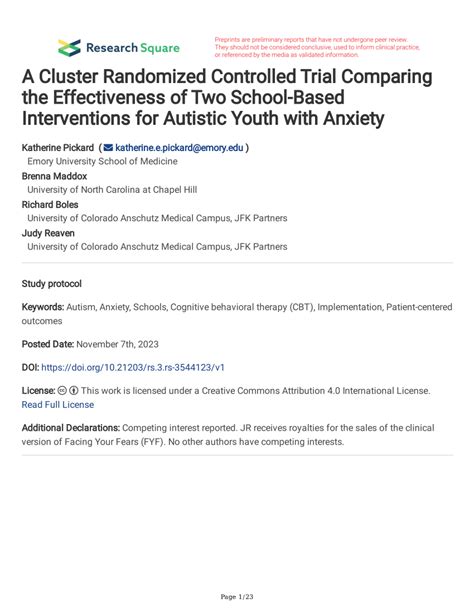 Pdf A Cluster Randomized Controlled Trial Comparing The Effectiveness