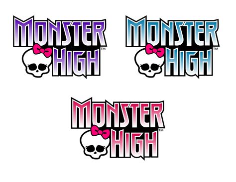 Monster High Logos Fashion Dolls Animated Series Png File