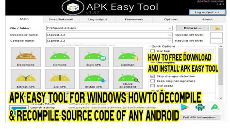 Apk Easy Tool For Windows How To Decompile And Recompile Source Code Of Any Android Apkeasytool