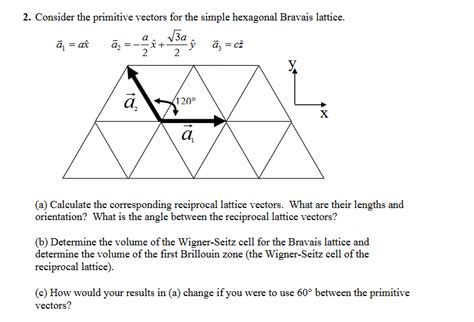 solved consider the primitive vectors for the simple