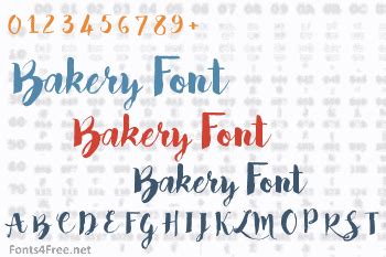 Bakery Font Download Fonts Free