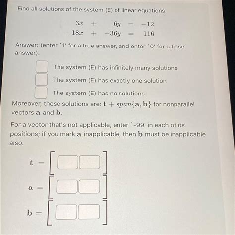 Solved Find All Solutions Of The System E ﻿of Linear
