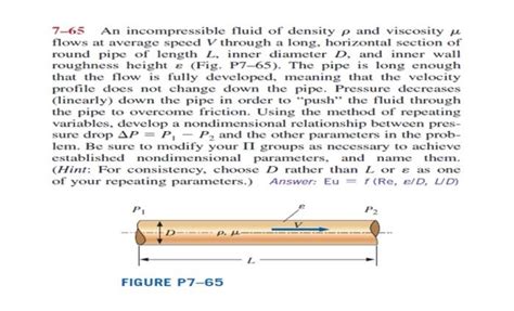 solved 7 65 an incompressible fluid of density ρ and
