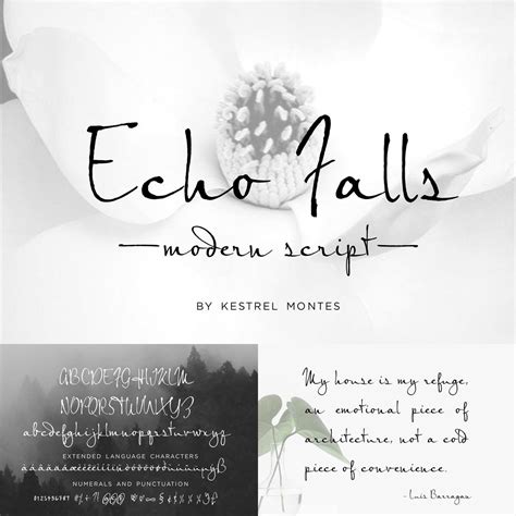 Echo Falls Modern Script By Uousionolenso On Deviantart